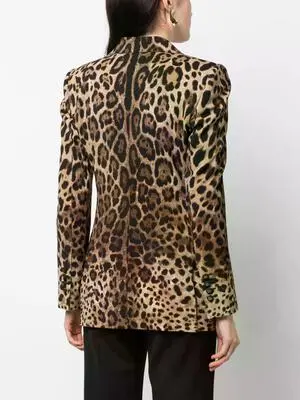 Dolce & Gabbana Leopard-print Single-breasted Blazer