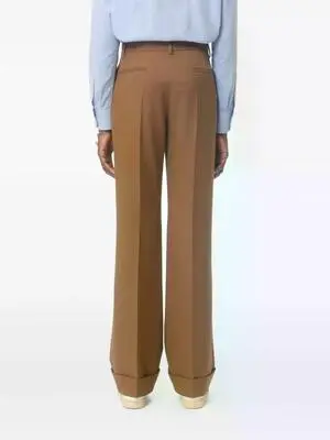 Valentino Garavani Cuffed Gabardine Trousers