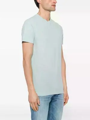 ZANONE Short-sleeved Cotton T-shirt - Blue
