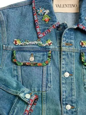 Valentino Garavani Embroidered Denim Jacket
