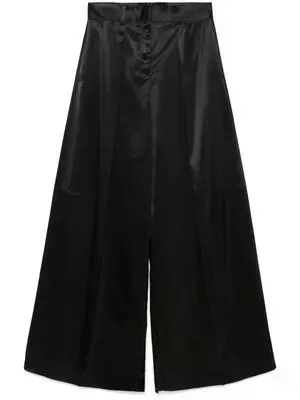 JIL SANDER Pleated Wide-leg Trousers - Black