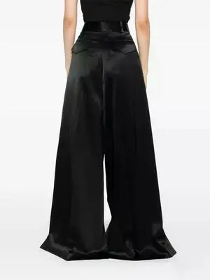 JIL SANDER Pleated Wide-leg Trousers - Black