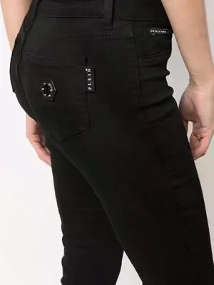 Philipp Plein High-rise Skinny Jeggings - Black