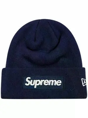Supreme X New Era Box Logo Beanie - Blue