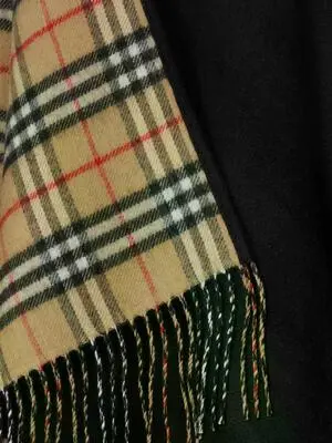 Burberry Reversible Wool Cape - Black