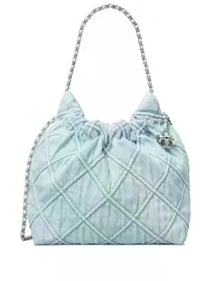 Tory Burch Fleming Mini Denim Crossbody Bag