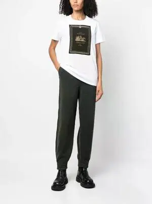 BARRIE Logo-patch Cotton T-shirt