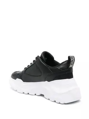 Versace Logo-patch Low-top Sneakers - Black