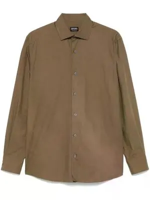 Zegna Cotton Shirt - Brown