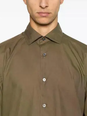 Zegna Cotton Shirt - Brown