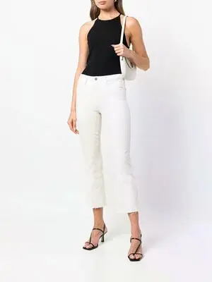 L'Agence Kendra Cropped Flared Jeans