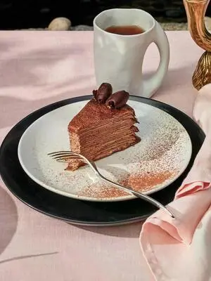 L'Objet Terra Porcelain Dessert Plate