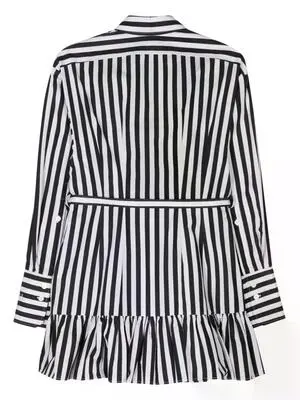 PATOU Striped Mini Shirt Dress