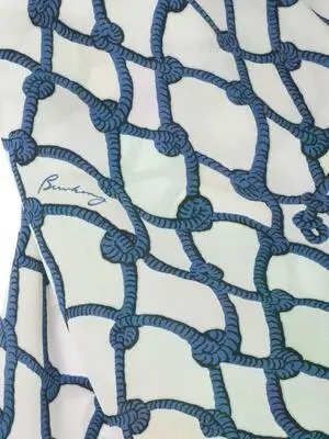 Burberry Printed Silk Top