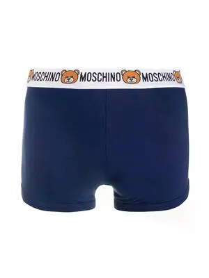 Moschino Teddy Logo Waistband Briefs - Blue