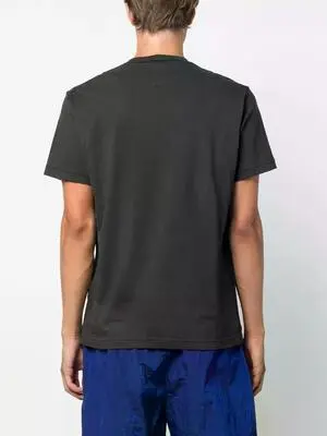 Stone Island Compass-patch Cotton T-shirt - Grey