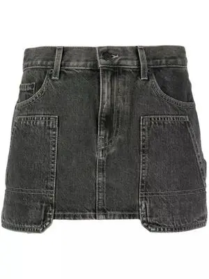 Helmut Lang Carpenter Denim Mini Skirt