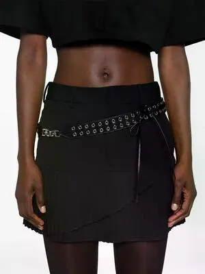 MAISON MARGIELA Pleated Twill Miniskirt