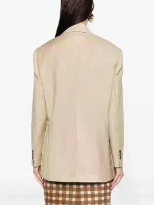 Prada Logo-triangle Single-breasted Blazer