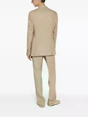 Dolce & Gabbana Tapered Twill Linen Trousers