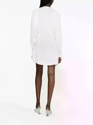 Attico Hurely Wrap Mini Dress