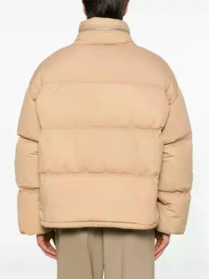 AMI Paris De Coeur Puffer Jacket - Brown