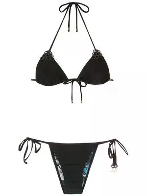AMIR SLAMA Embellished Triangle Bikini Set