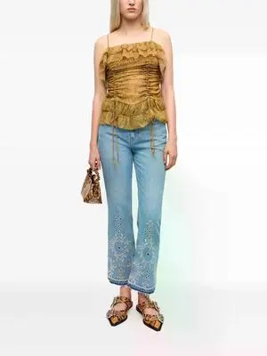 GANNI Broderie Anglaise Jeans