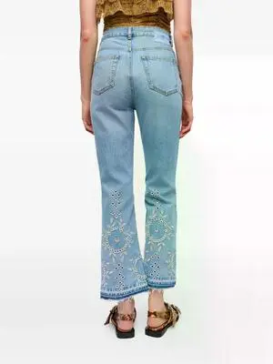 GANNI Broderie Anglaise Jeans
