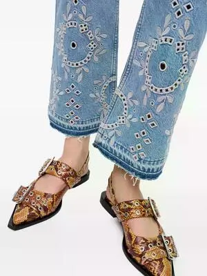 GANNI Broderie Anglaise Jeans