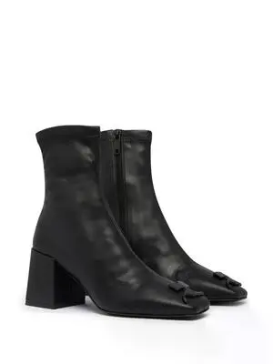 COURREGES Re-edition Ac Faux-leather Ankle Boots - Black