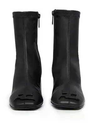 COURREGES Re-edition Ac Faux-leather Ankle Boots - Black
