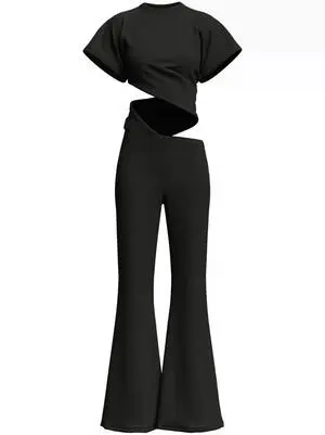 MARGHERITA MACCAPANI Sere Cutout-detail Jumpsuit - Black