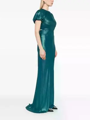 PARLOR Open-back Maxi Dress - Blue