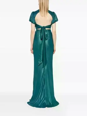 PARLOR Open-back Maxi Dress - Blue