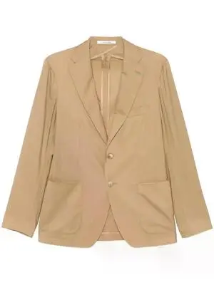 Tagliatore Brooch-detail Blazer - Brown