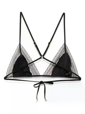 Kiki De Montparnasse Lace Inset String Bikini Top