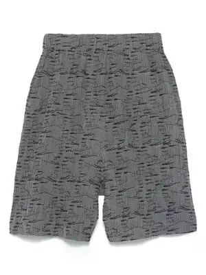 Henrik Vibskov Eclipse Shirred Seersucker Shorts