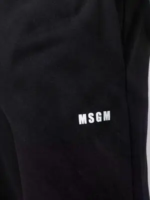 MSGM Logo-print Track Pants - Black