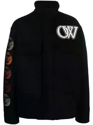 Off-white Graphic Jackets For Men