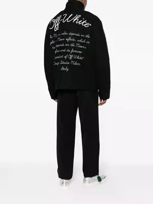 Off-White Phase Varsity Wool-blend Jacket