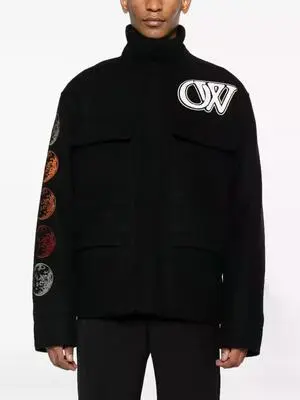 Off-White Phase Varsity Wool-blend Jacket