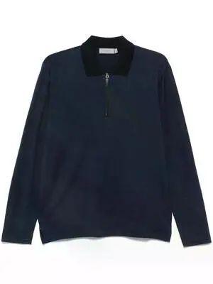 Canali Jersey Polo Shirt - Blue