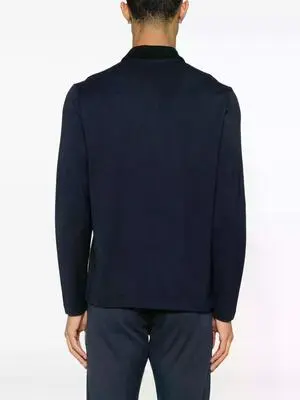 Canali Jersey Polo Shirt - Blue