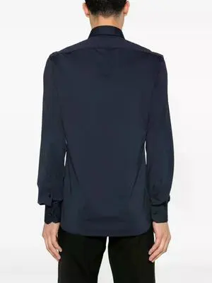 XACUS Spread-collar Shirt - Blue