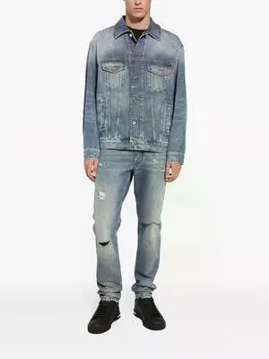 Dolce & Gabbana Cotton Denim Jacket - Blue