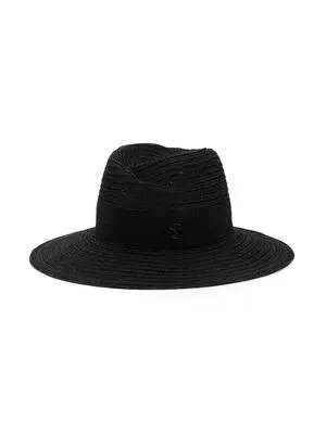 MAISON MICHEL Virginie Fedora Hat - Black