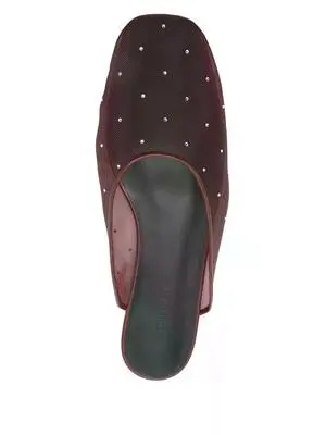 Magda Butrym Crystal-embellished Mesh Mules