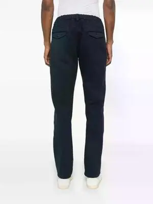 Eleventy Pleated Tapered Trousers - Blue