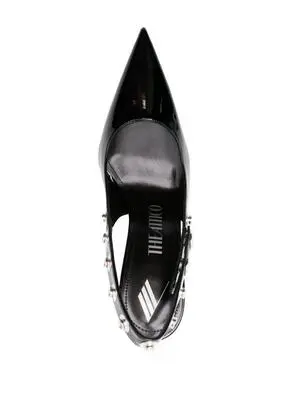 Attico 105mm Stud-embellished Patent Leather Pumps